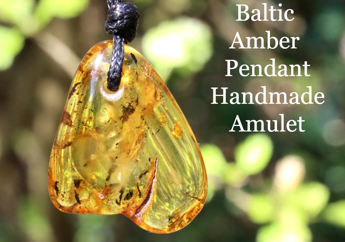 Amber Amulet Necklace | Natural Amulet - Amber SOS