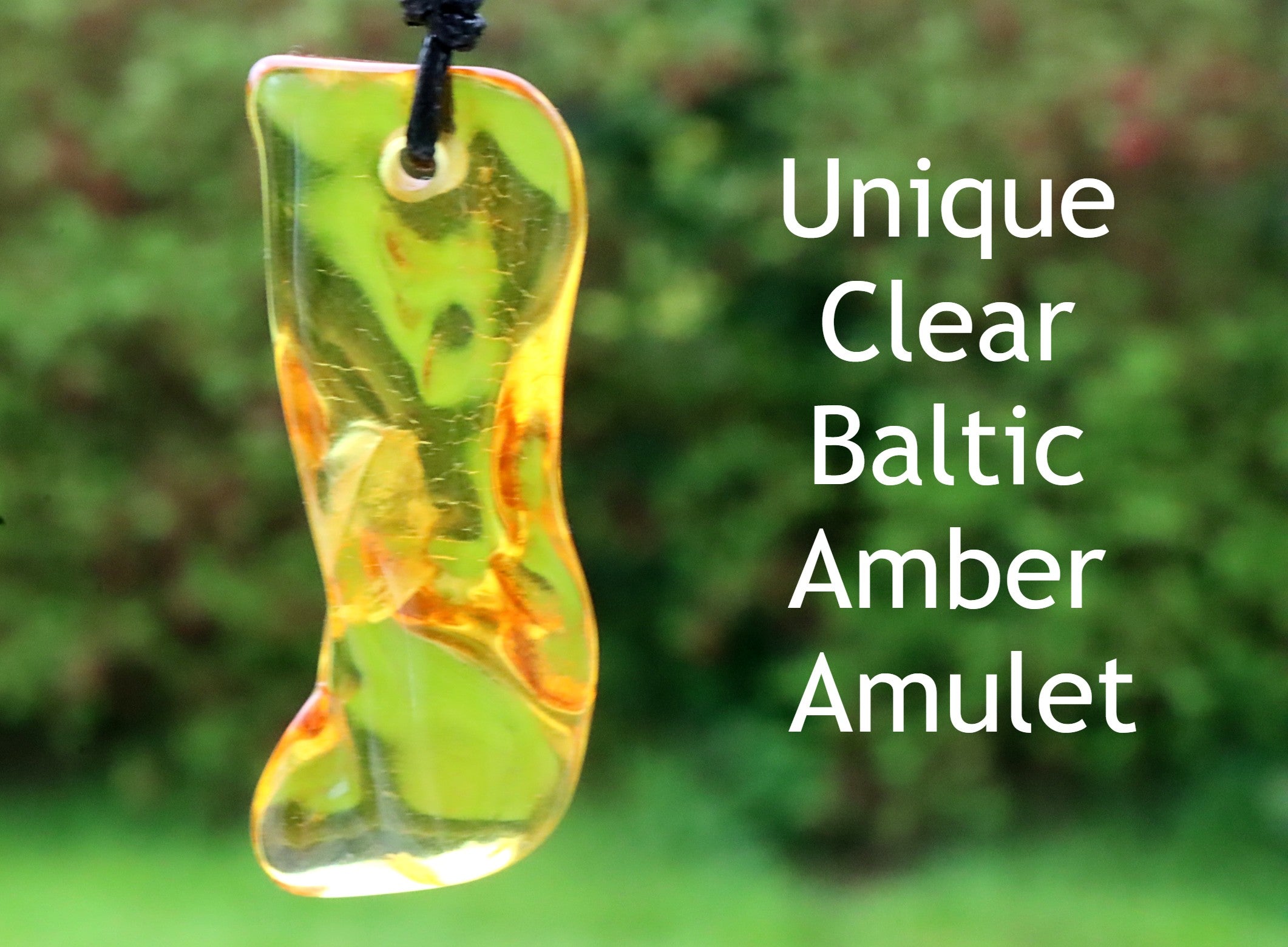 Natural Amulet | Yellow Amber Amulet - Amber SOS